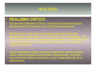 CORRIENTES EPISTEMOLOGICAS | PPT