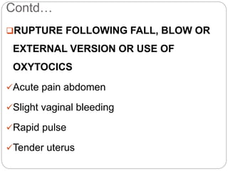 Ruptured Uterus | PPTX