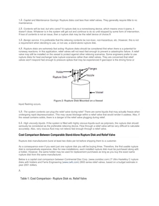 Rupture Disks for Process Engineers | PDF