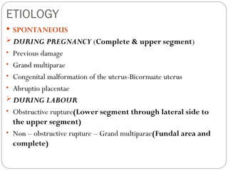 Obstetrics emergency ruptured uterus.ppt