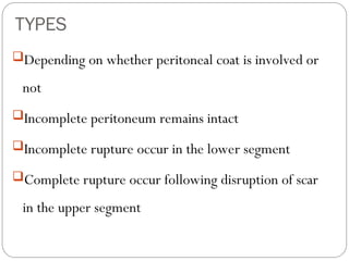 Obstetrics emergency ruptured uterus.ppt