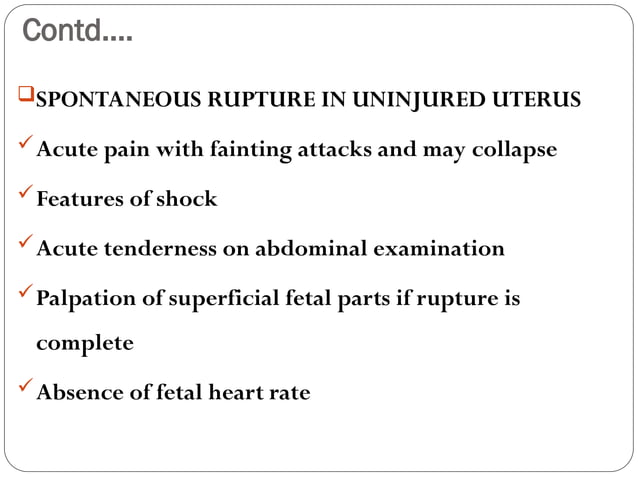 Obstetrics emergency ruptured uterus.ppt