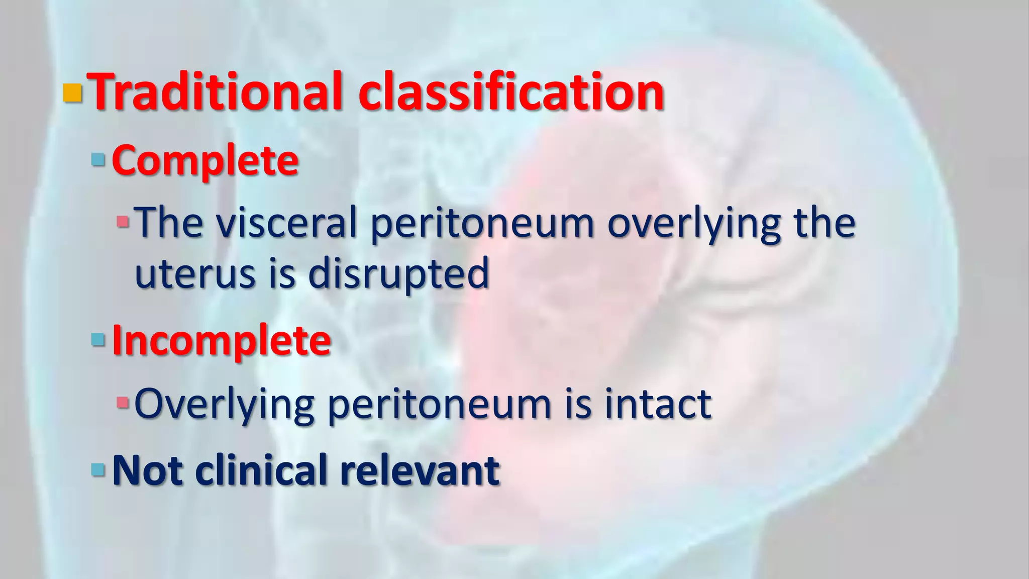 Rupture of the uterus | PPTX
