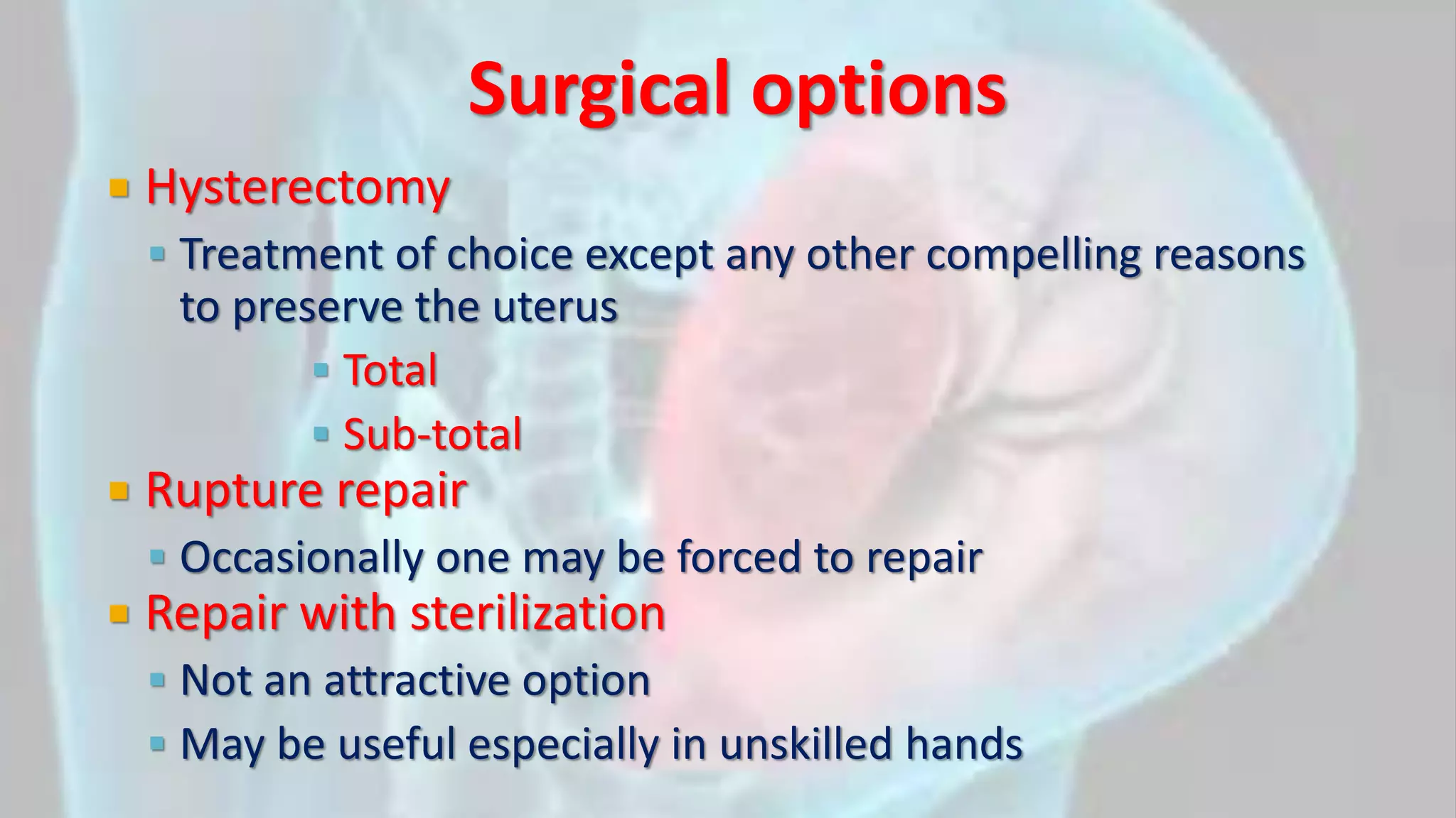 Rupture of the uterus | PPTX