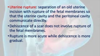 Rupture of the uterus | PPTX