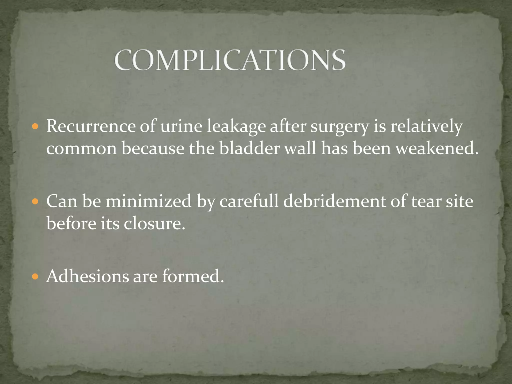 Rupture of urinary bladder in large animals copy (2) | PPTX | Digestive ...