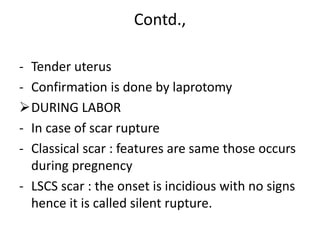 Rupture of uterus | PPTX