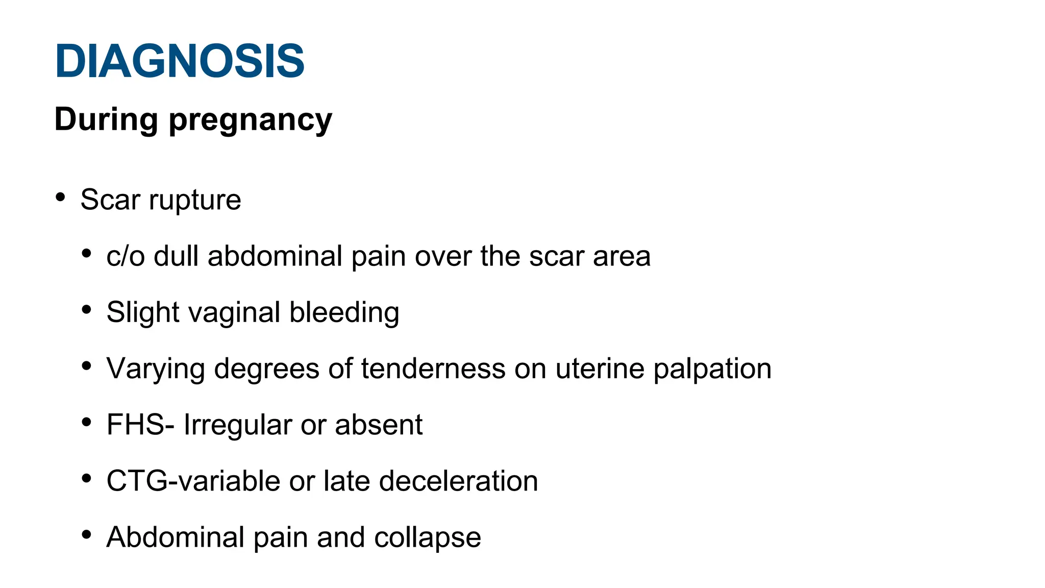 Rupture of uterus gynaecology presentation | PPTX