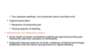 Rupture of uterus gynaecology presentation | PPT