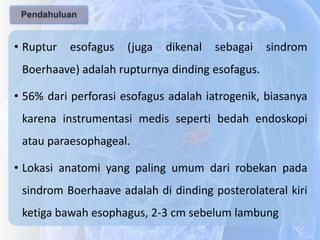 Ruptur esofagus&trauma hepar | PPT