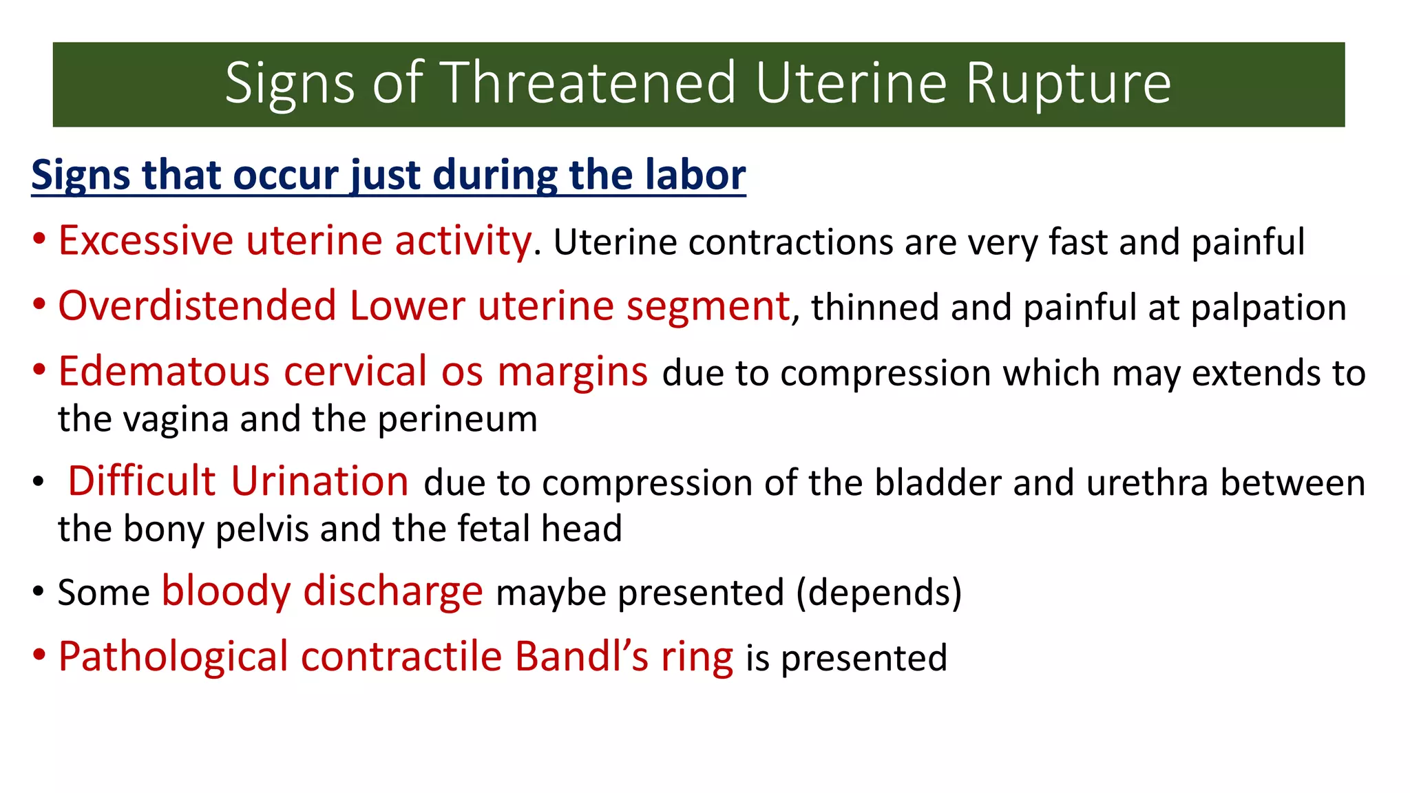 Rupture uterus | PPTX