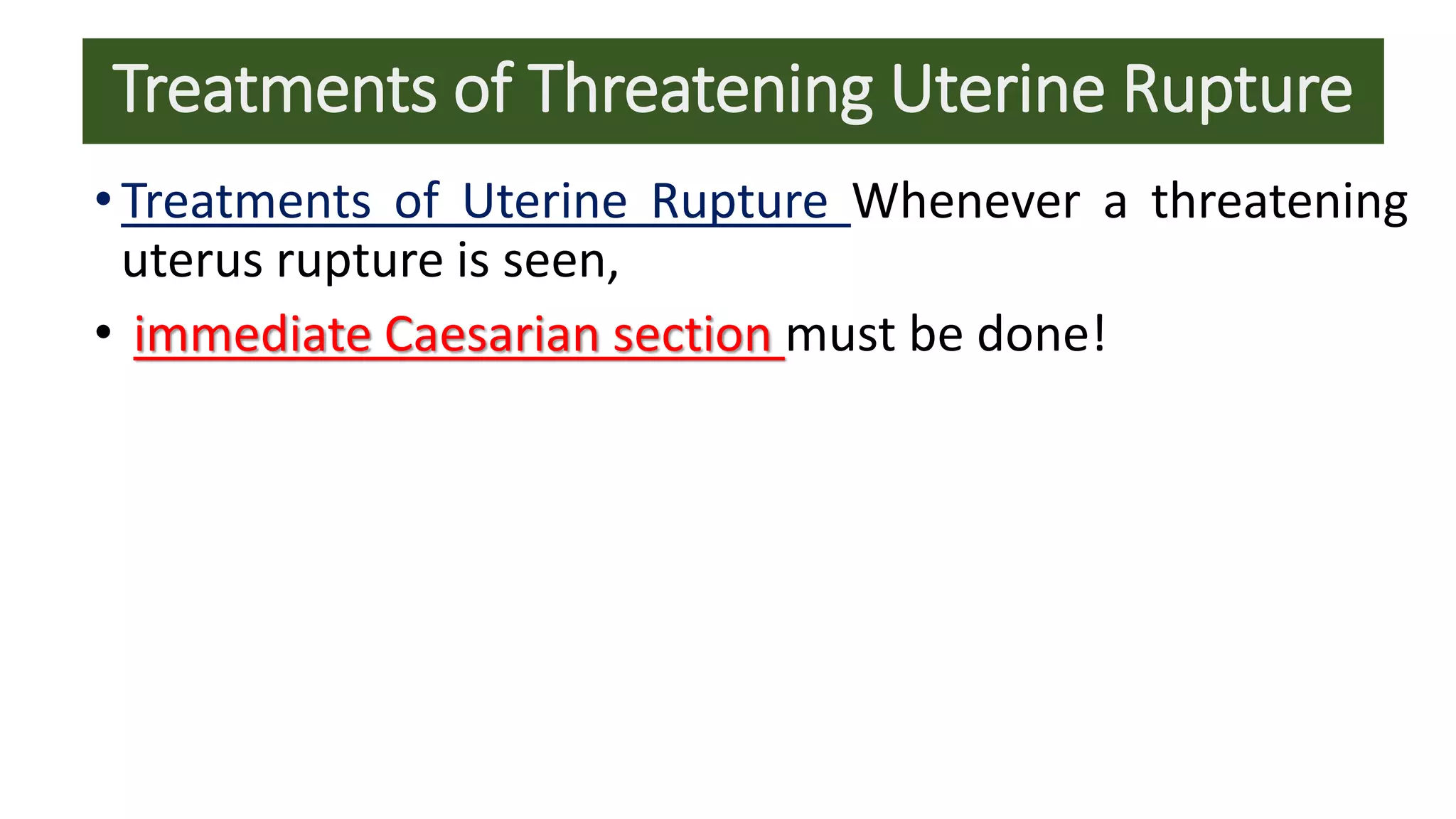 Rupture uterus | PPTX
