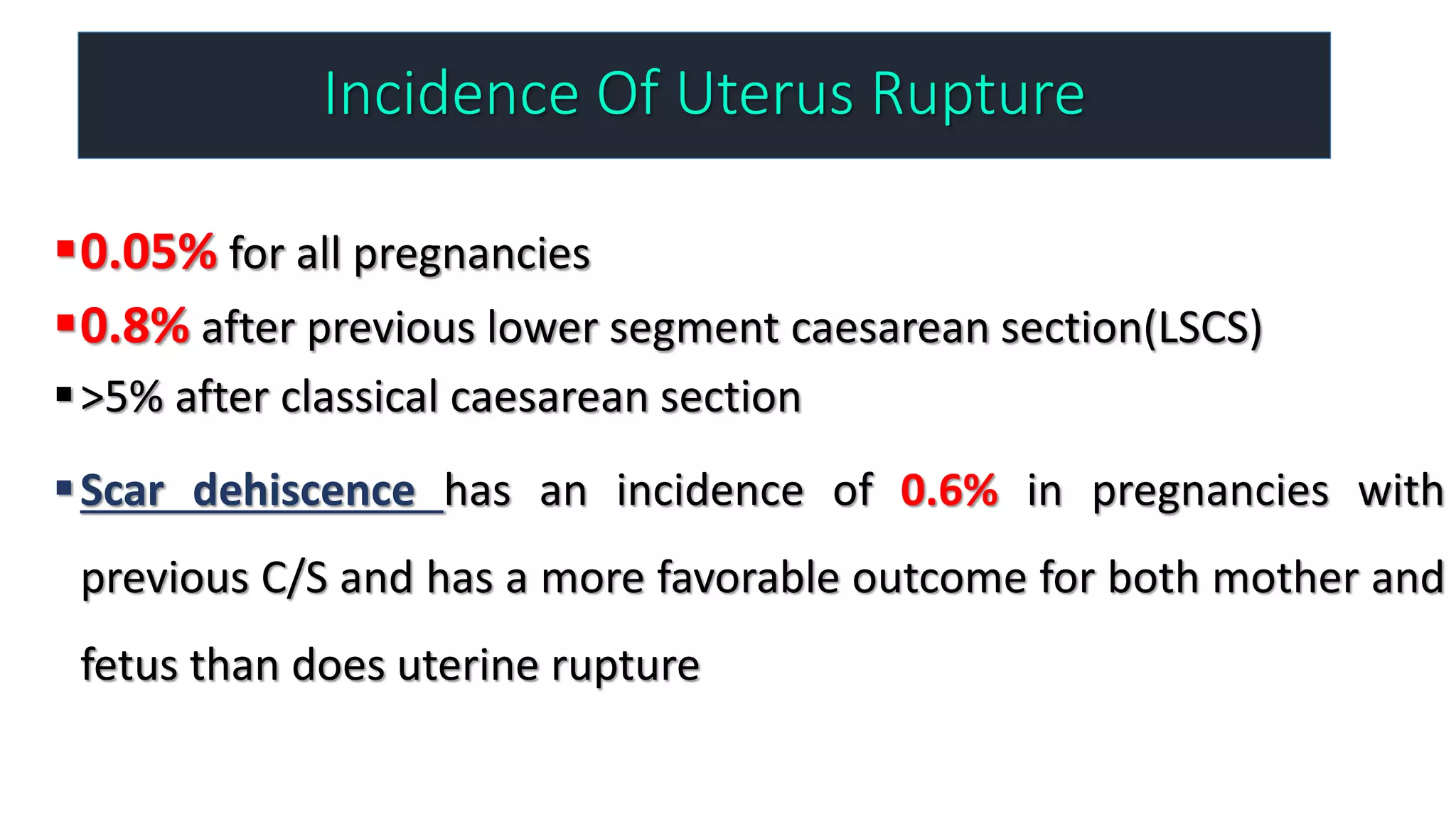 Rupture uterus | PPTX