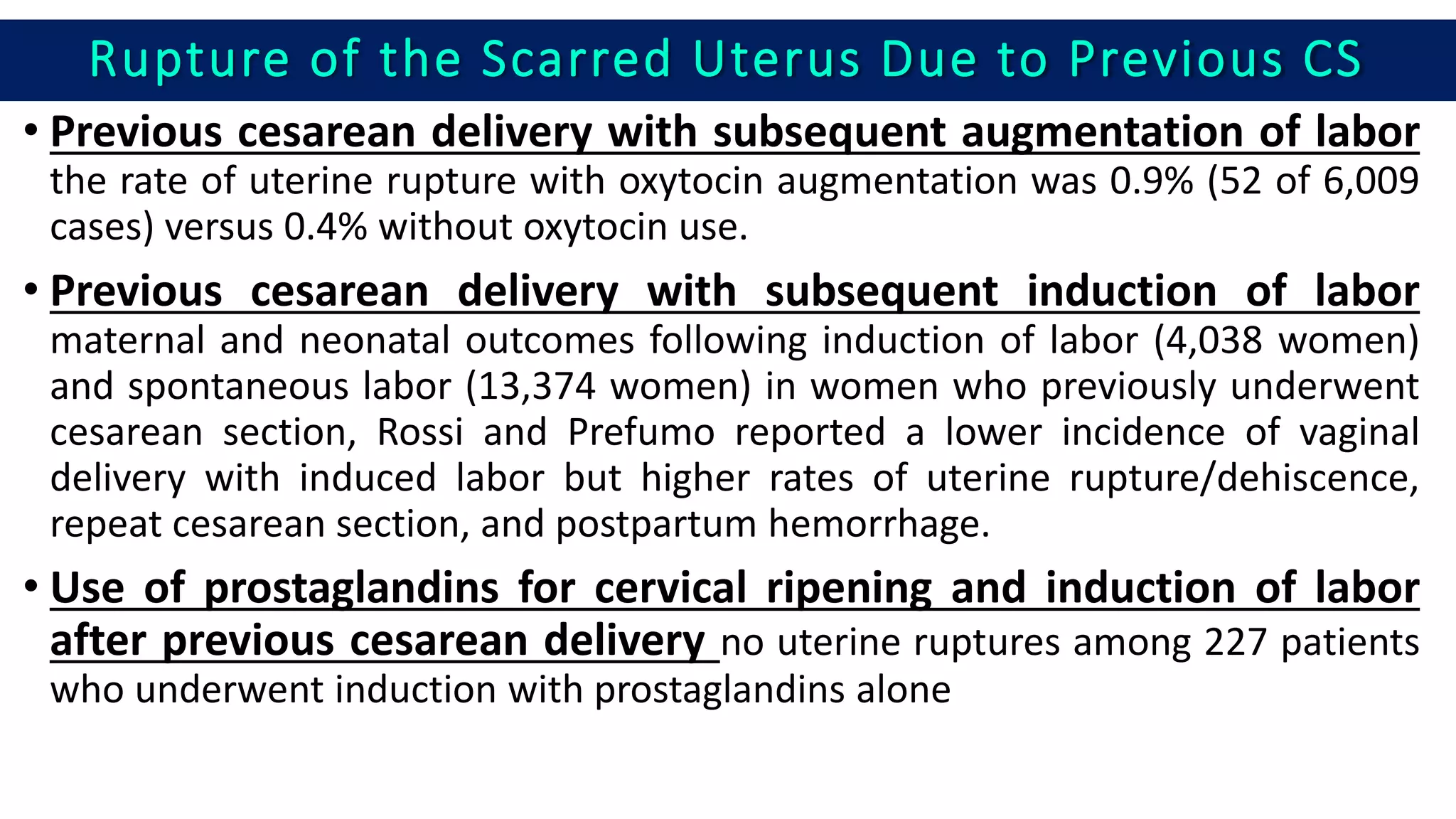 Rupture uterus | PPTX
