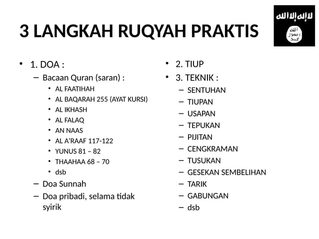 RUQYAH SYAR’IYYAH PRAKTIS untuk umum.pptx
