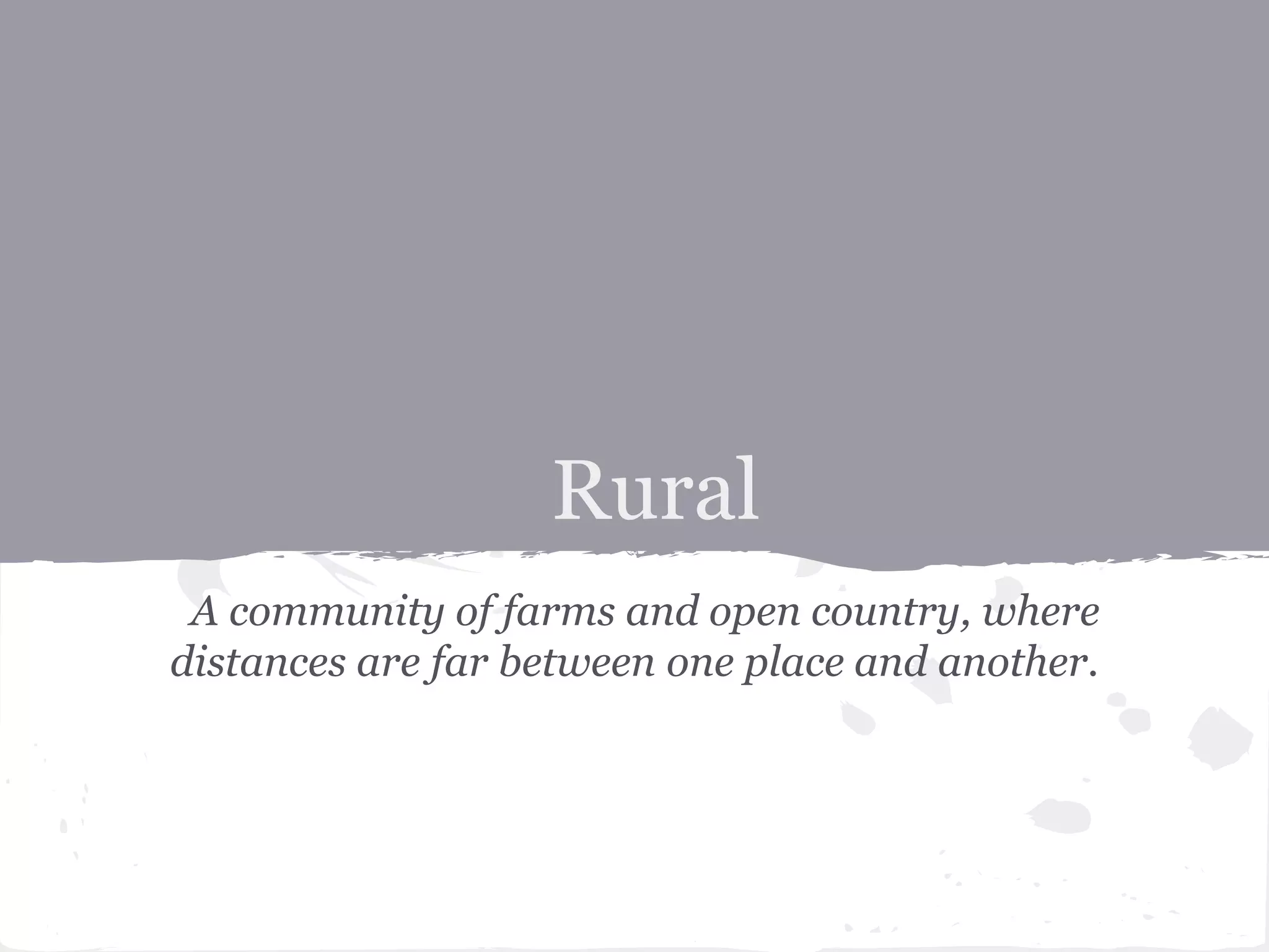 Rural | PPT