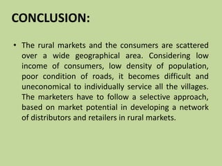 Distribution channels in rural | PPTX