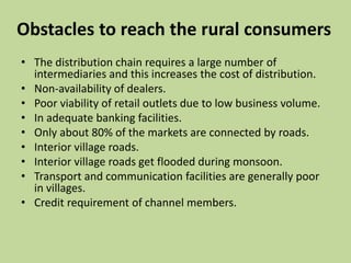 Distribution channels in rural | PPTX