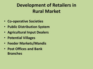 Distribution channels in rural | PPTX