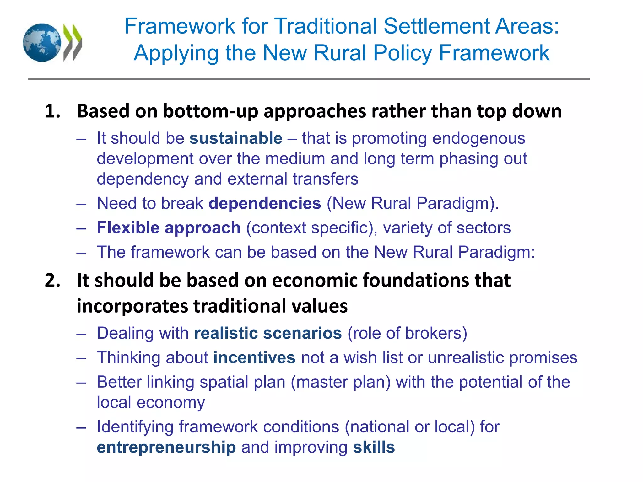 Rural Development and Indigenous Communities in Traditional Settlement ...