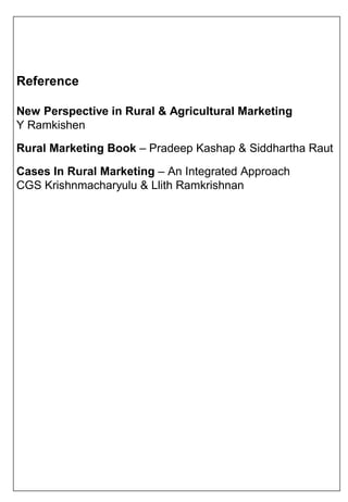 Rural marketing | PDF
