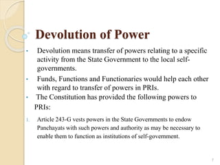 Rural planning-under-decentralized-framework | PPTX