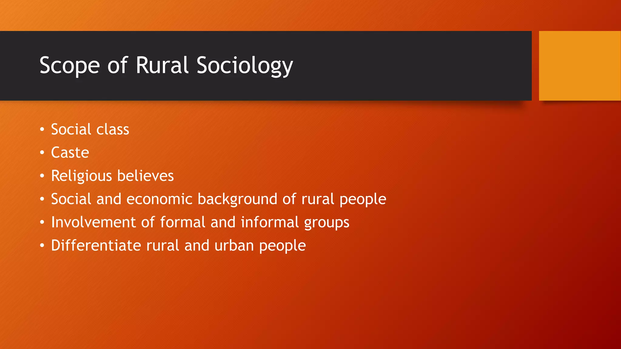 Rural sociology | PDF