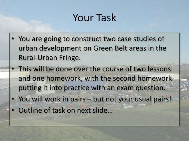 Rural urban fringe development | PPTX | Environment | Science