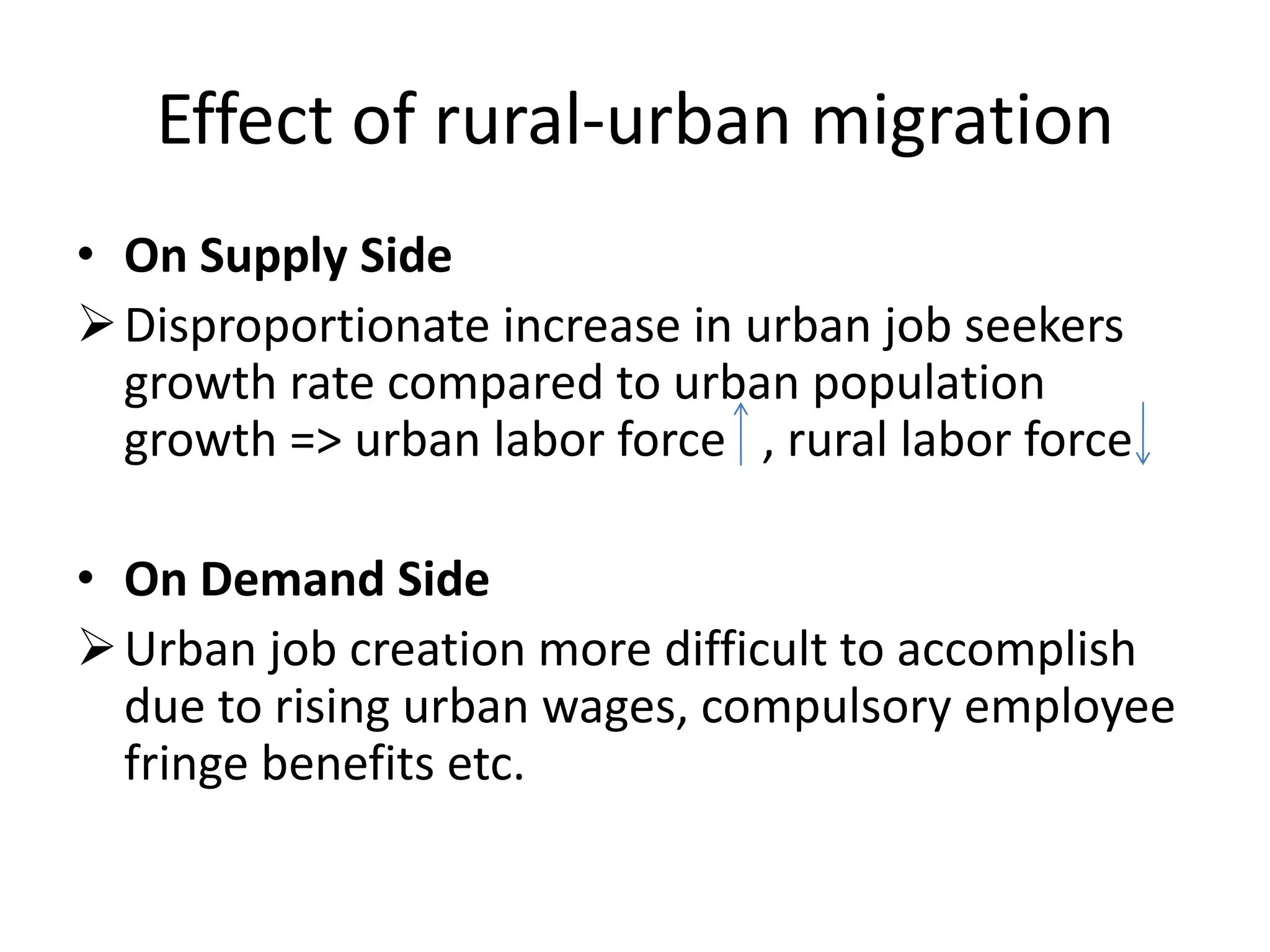 Rural Urban Migration | PPTX
