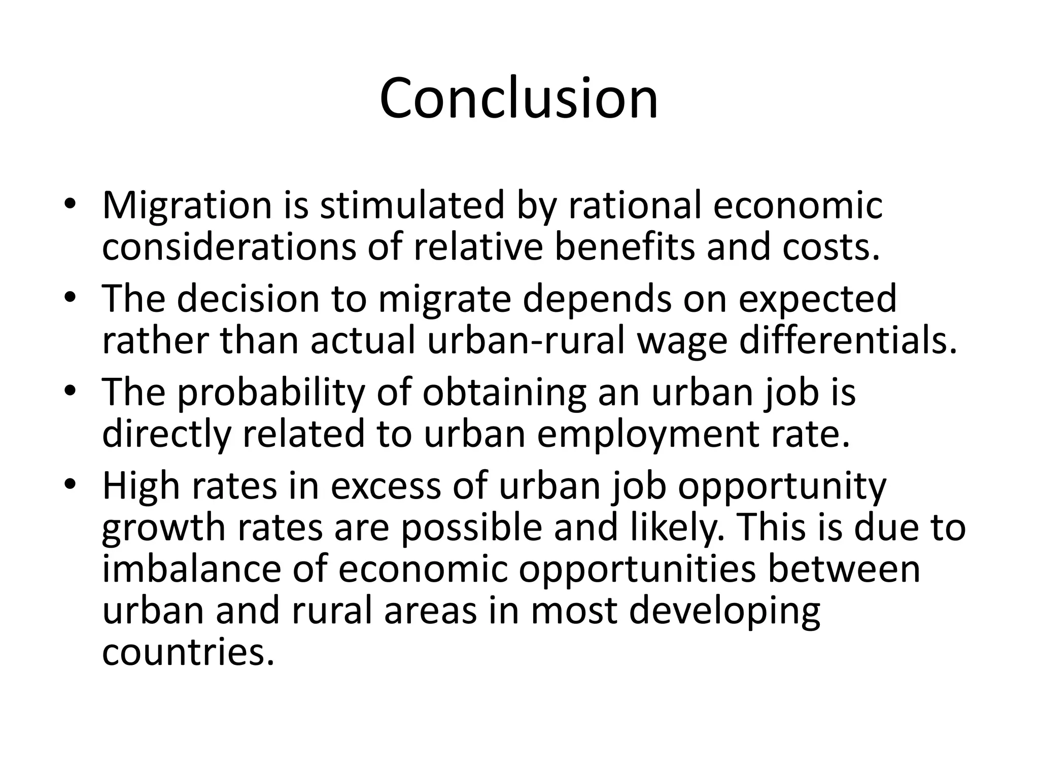 Rural Urban Migration | PPTX