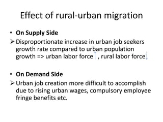 Rural Urban Migration | PPTX