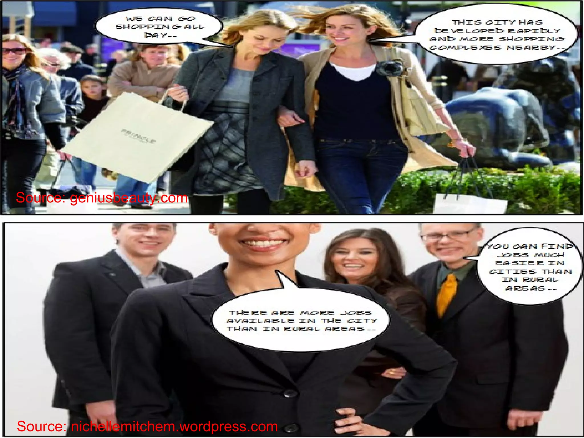 Rural urban migration (comic) | PPT
