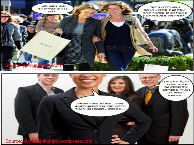 Rural urban migration (comic) | PPT