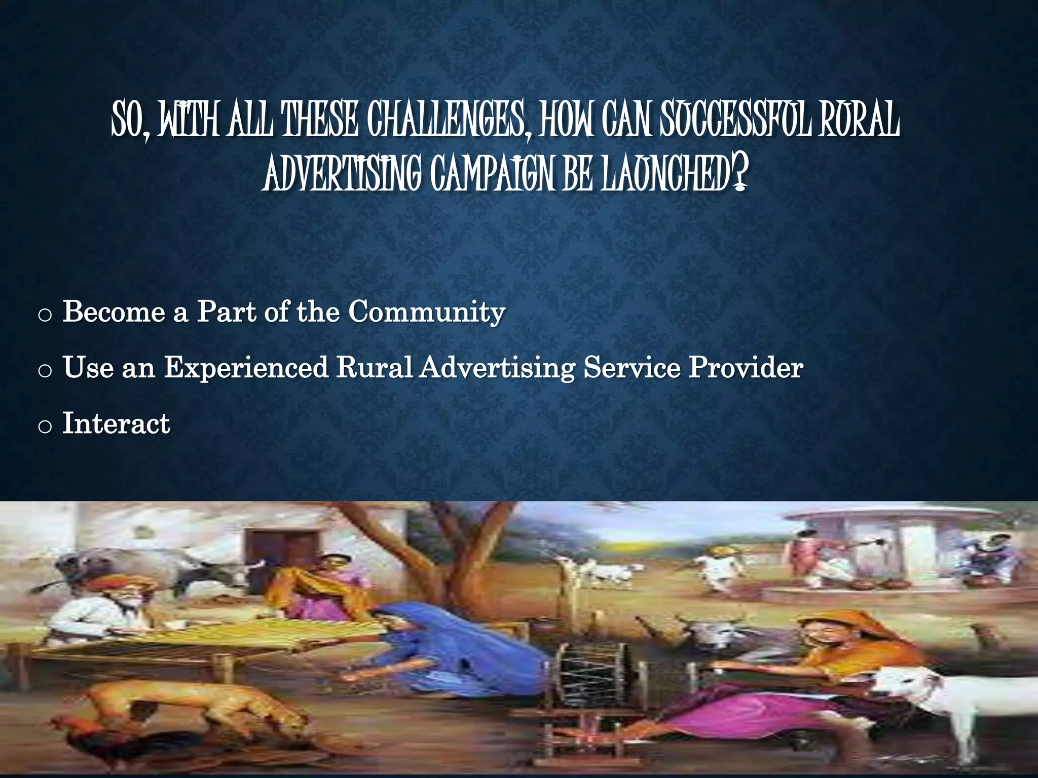 Rural advertisment strategies | PPTX
