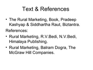 Rural & Agricultural Marketing Intro | PPT