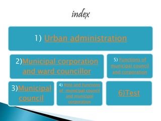 Rural and urban administration | PPTX