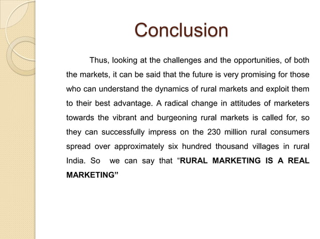 Rural and urban marketing comparetive analysis | PPTX | Marketing and ...