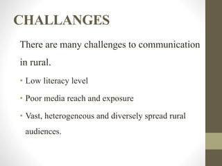 Rural communication | PPTX