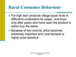 Rural consumer behaviour | PDF