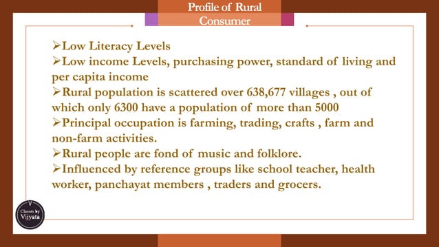 Rural Consumer Behaviour | PPTX | Business and Finance
