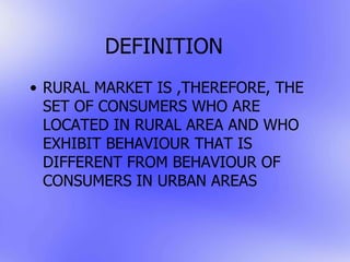 Rural definition | PPTX