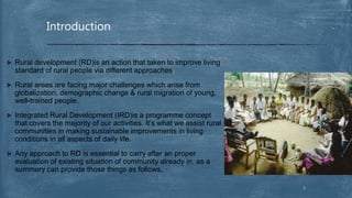 Rural developement methods & techniques | PPT