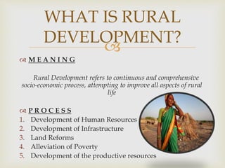 Rural development | PPTX
