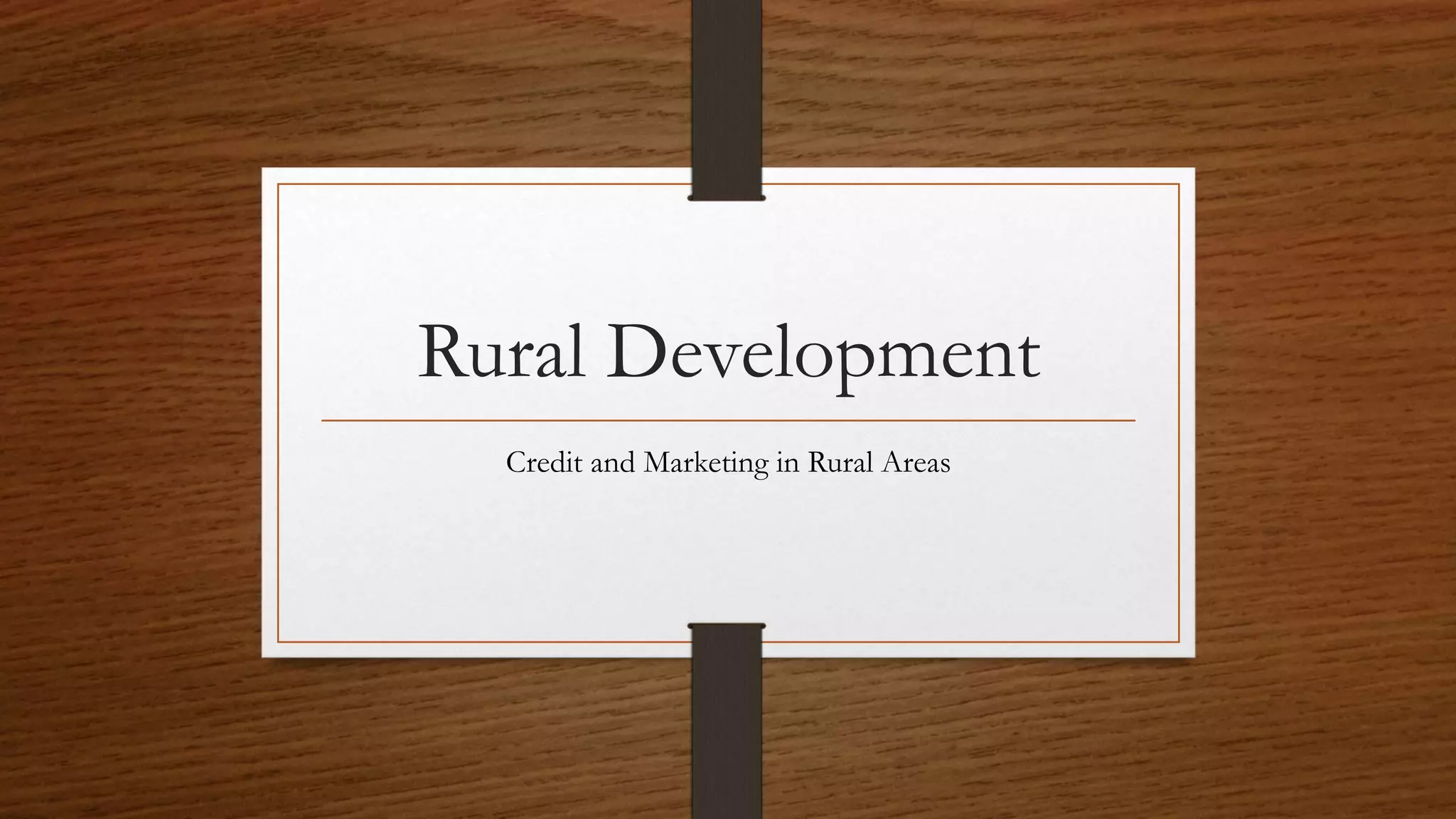 Rural development in India | PPTX