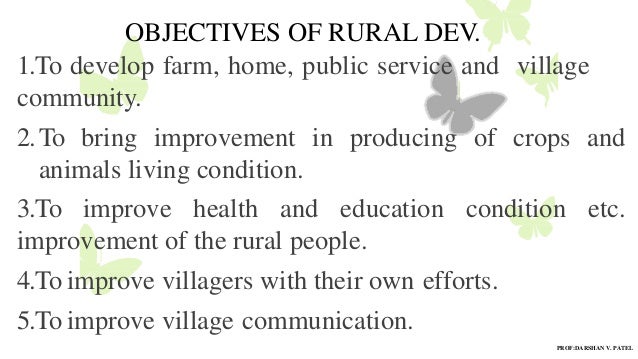 Rural development