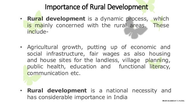 Rural development