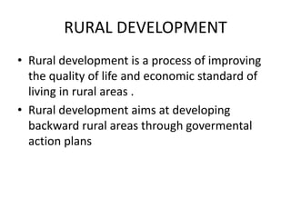 Rural development...........................+1 | PPT