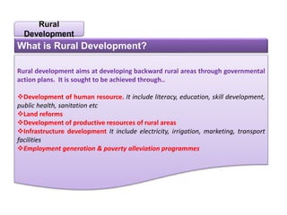 Rural development | PPTX