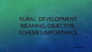 Rural development in India | PPTX
