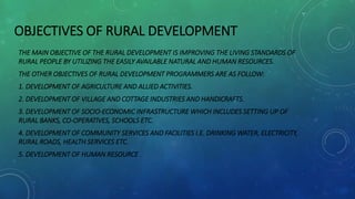 Rural development in India | PPTX
